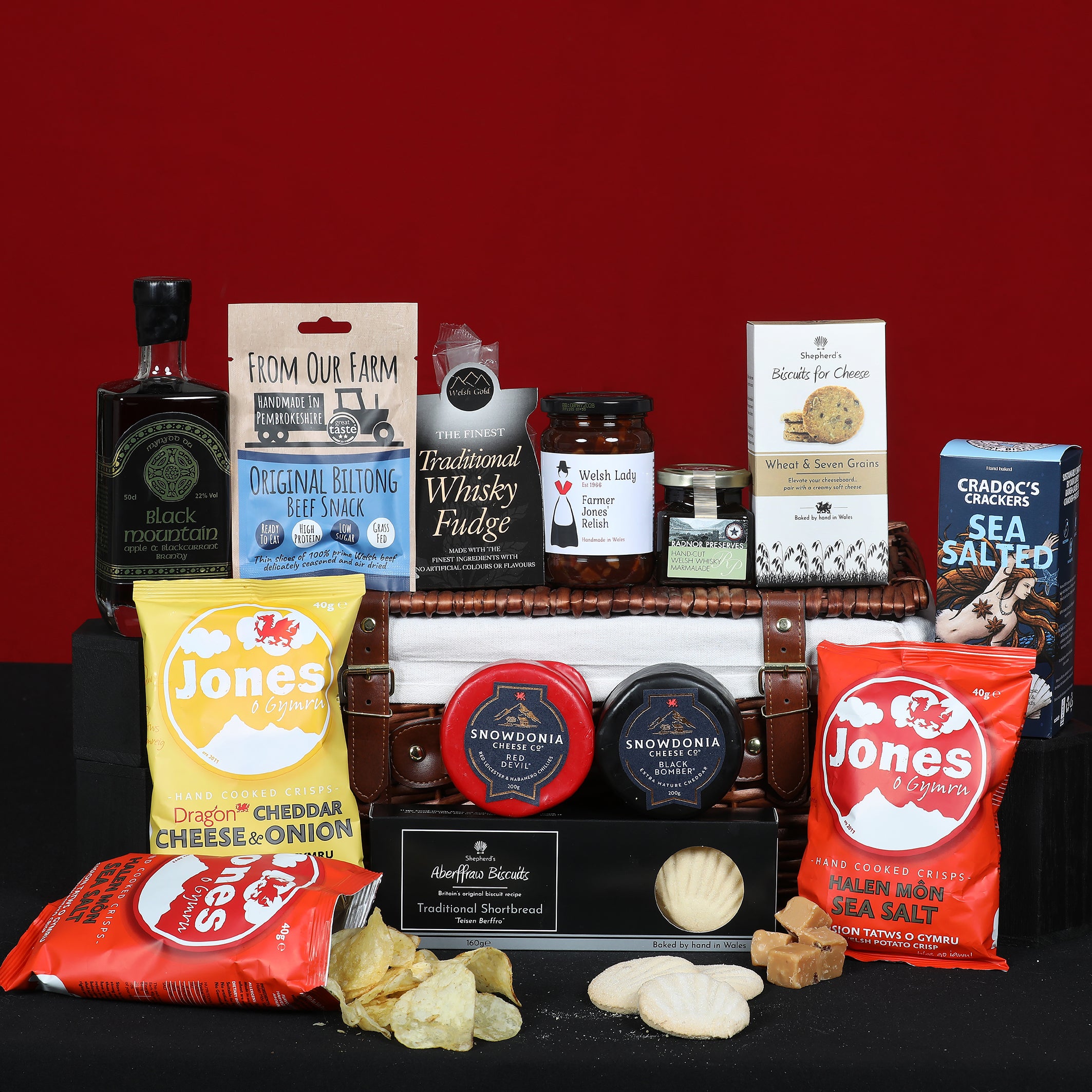 Welsh Hamper - The Gentleman's Brandy Hamper Food & Drink Gift Set ...